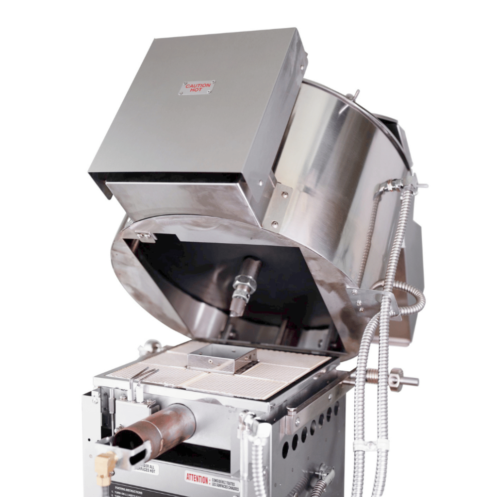 48 oz./60 oz. Gas Thunder Kettle Pedestal Popper with Infrared Burner ...