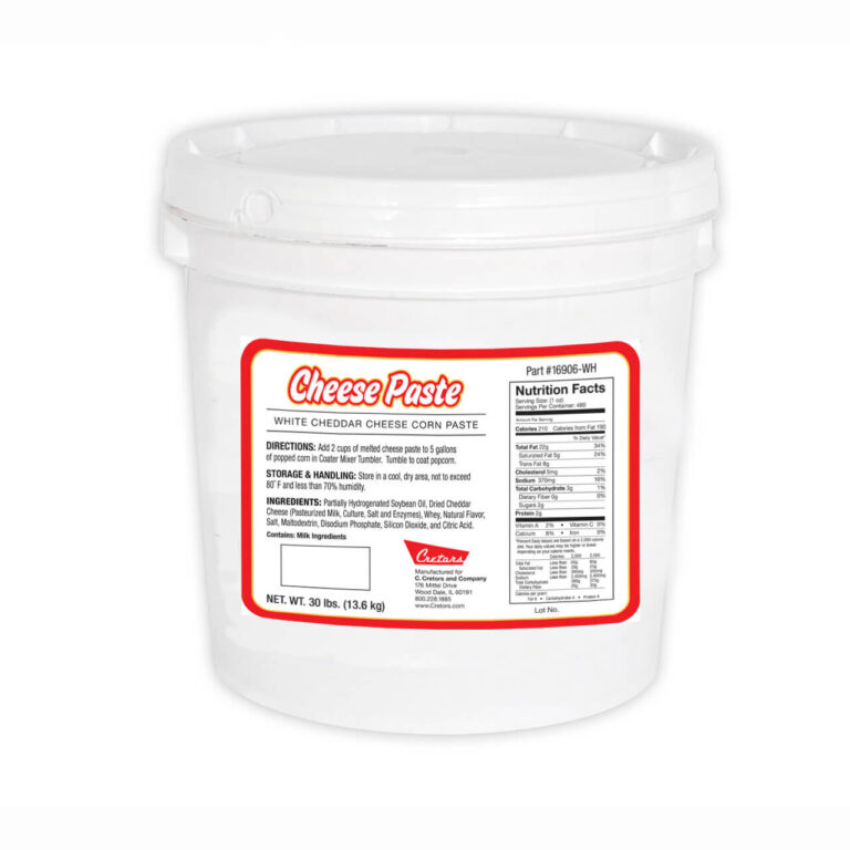 White Cheddar Cheese Paste - 30 lb pail - Cretors