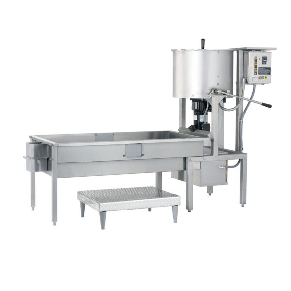 CMD100 Cooker and Coater on 6' Table with Blower Left Hand Operation ...
